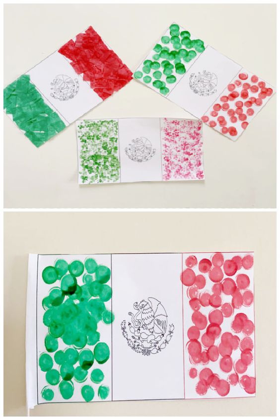 Manualidades y decoraciones para el Día de la Bandera Mexicana ...
