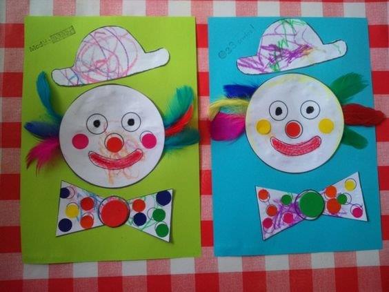 30 Clown crafts ideas - Preschool and Primary - Aluno On