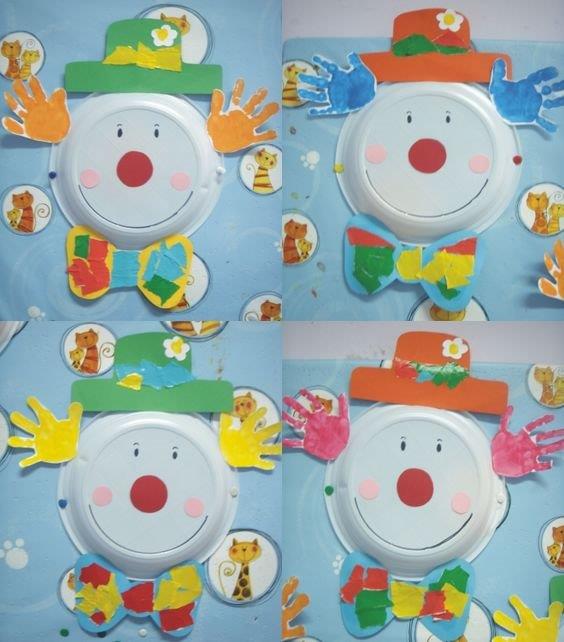 34 Clown arts and crafts ideas - Preschool and Primary - Aluno On