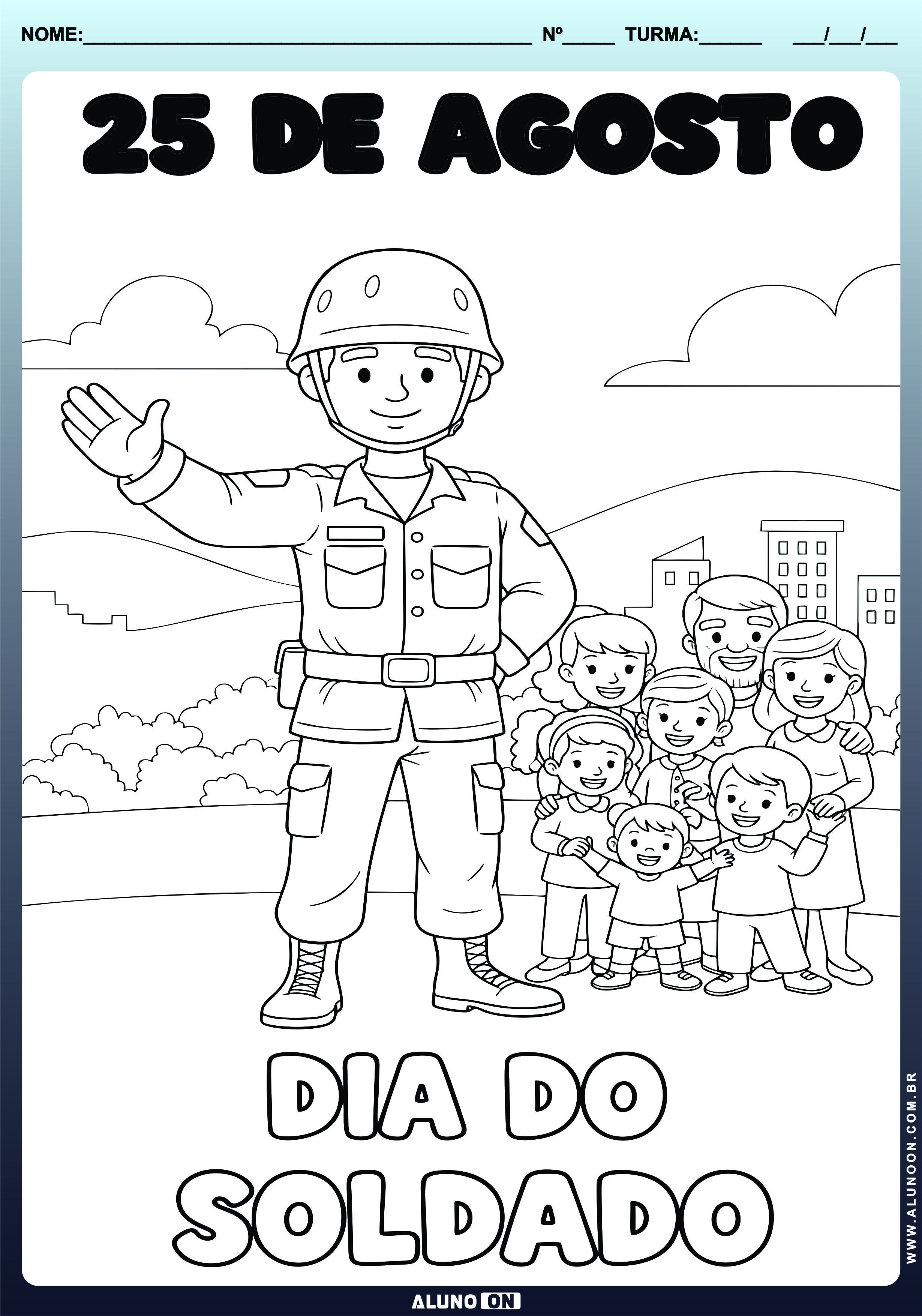 Desenhos do Dia do Soldado para Imprimir e Colorir - Educação Infantil ...