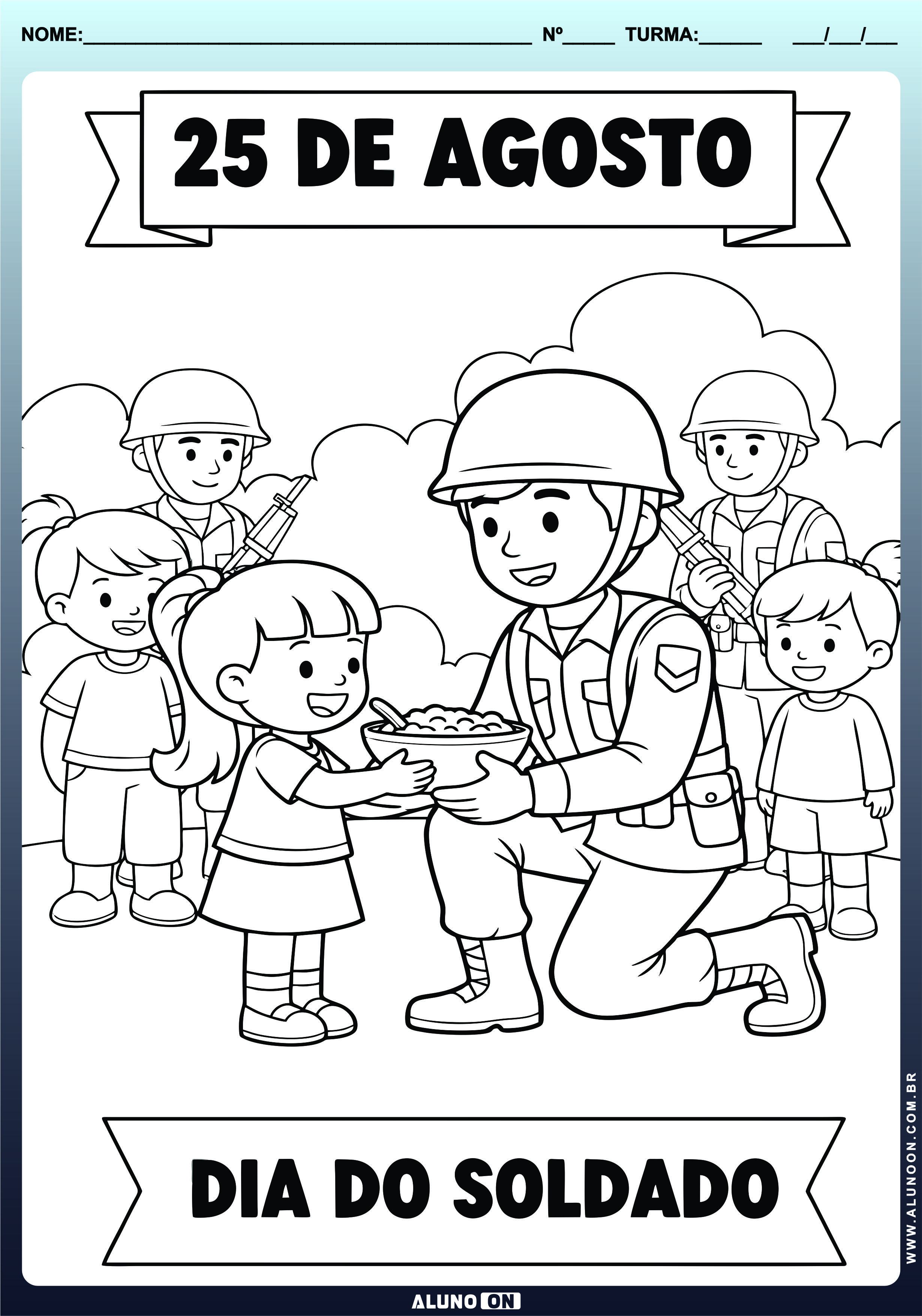 Desenhos do Dia do Soldado para Imprimir e Colorir - Educação Infantil ...