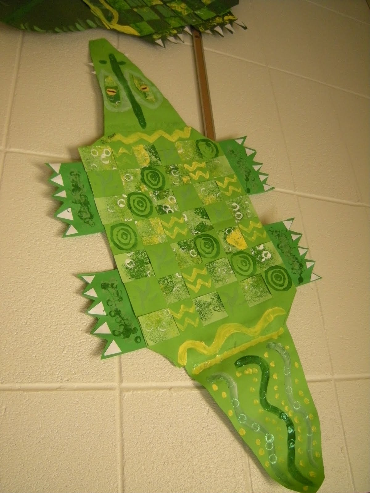 Crocodile crafts made with recyclable materials - Preschool and Primary ...