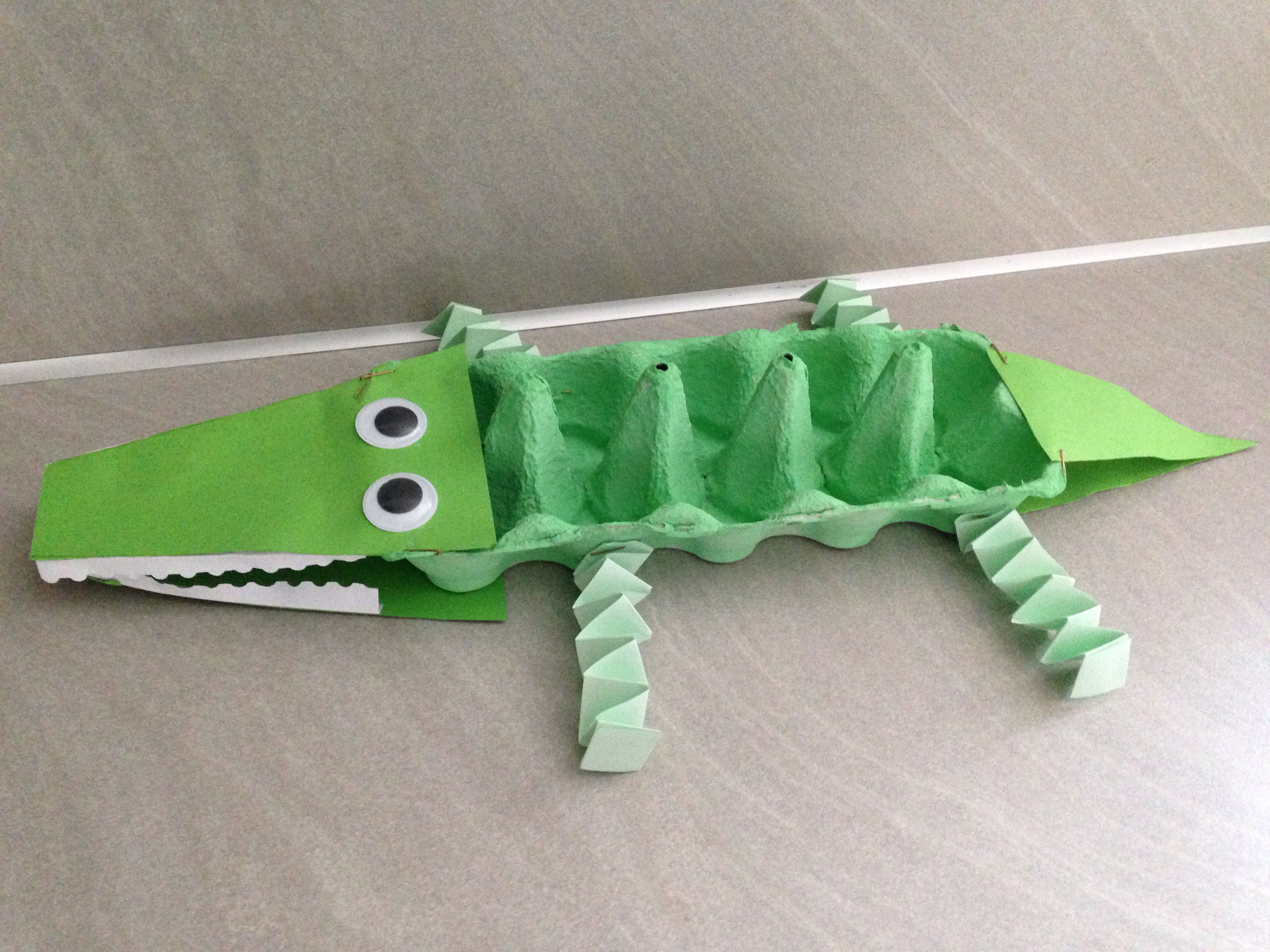 Crocodile crafts made with recyclable materials - Preschool and Primary ...