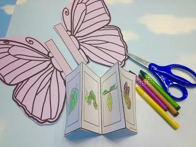 34 Life of cycle butterfly crafts - Preschool and Primary - Aluno On