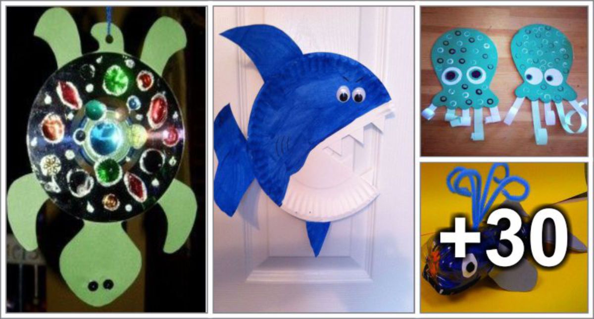 34 Sea animals crafts - Preschool and Primary - Aluno On