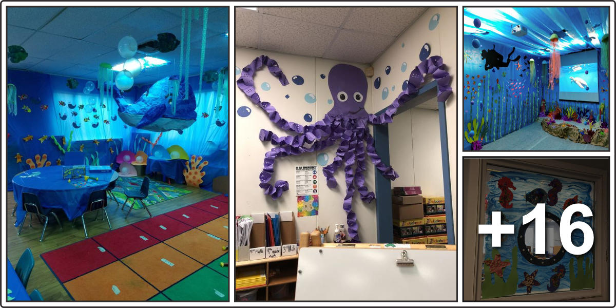Las mejores decoraciones de aula temáticas bajo el mar - Preescolar y ...