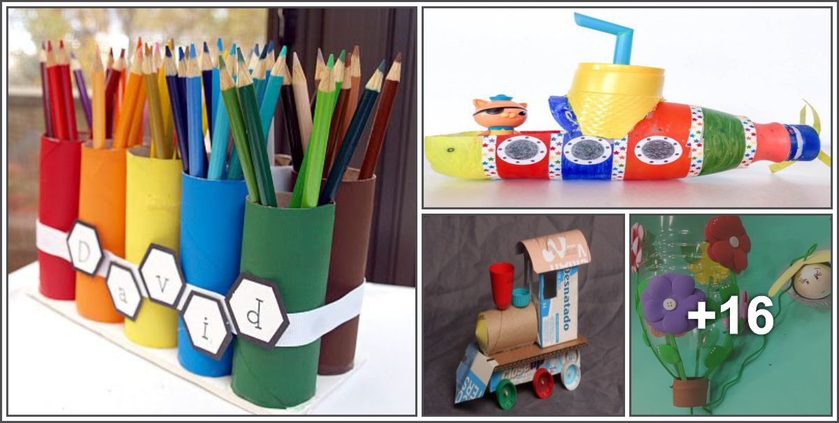 20 toy ideas, activities and organizers using recyclable materials ...