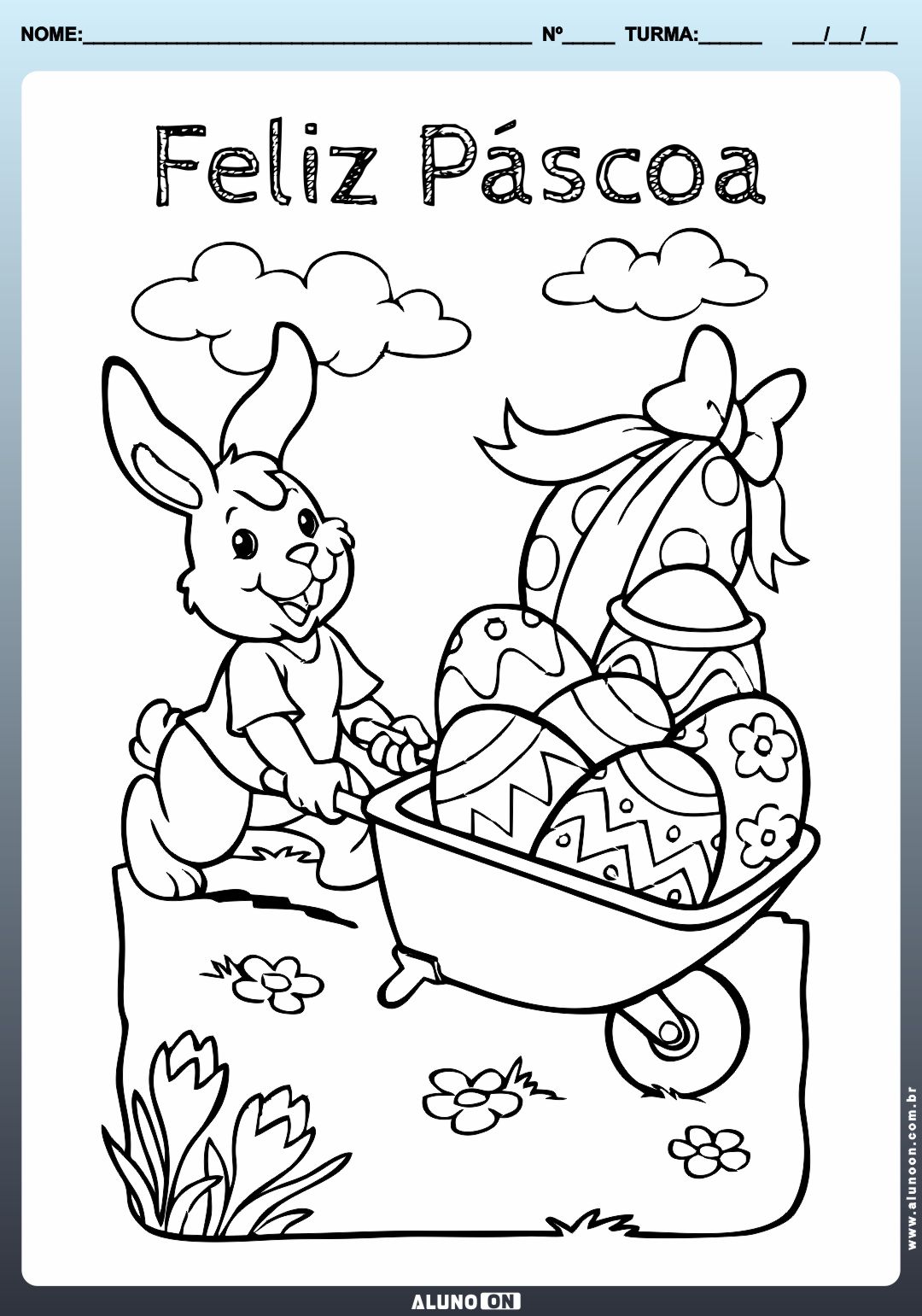 Desenho Para Imprimir Pascoa - RETOEDU