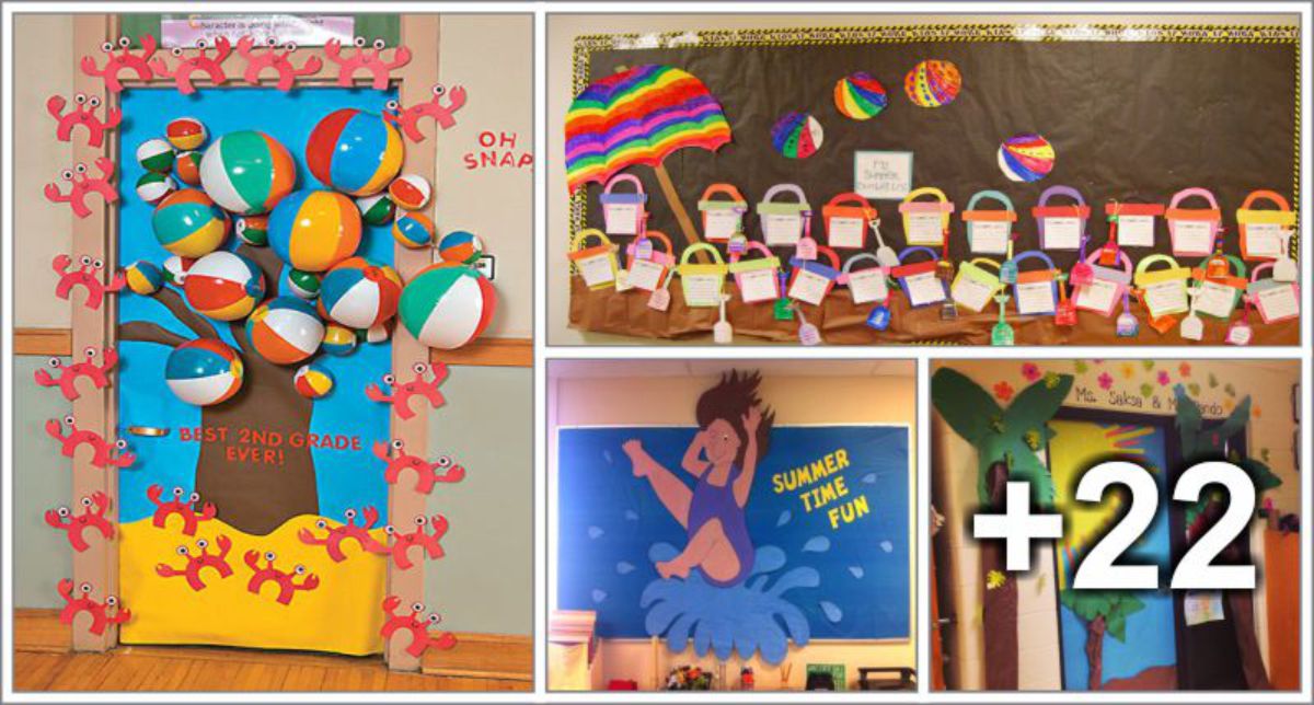 26 Decoraciones de clase-Tema Verano - Preescolar y Primaria - Alumno On